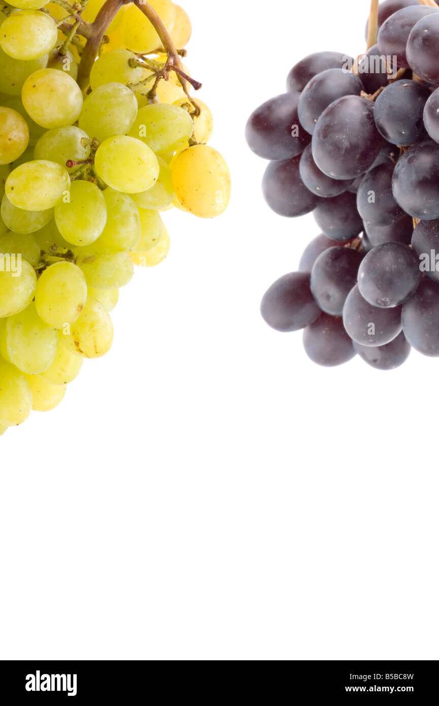 object on white food Red grapes Stock Photo - Alamy