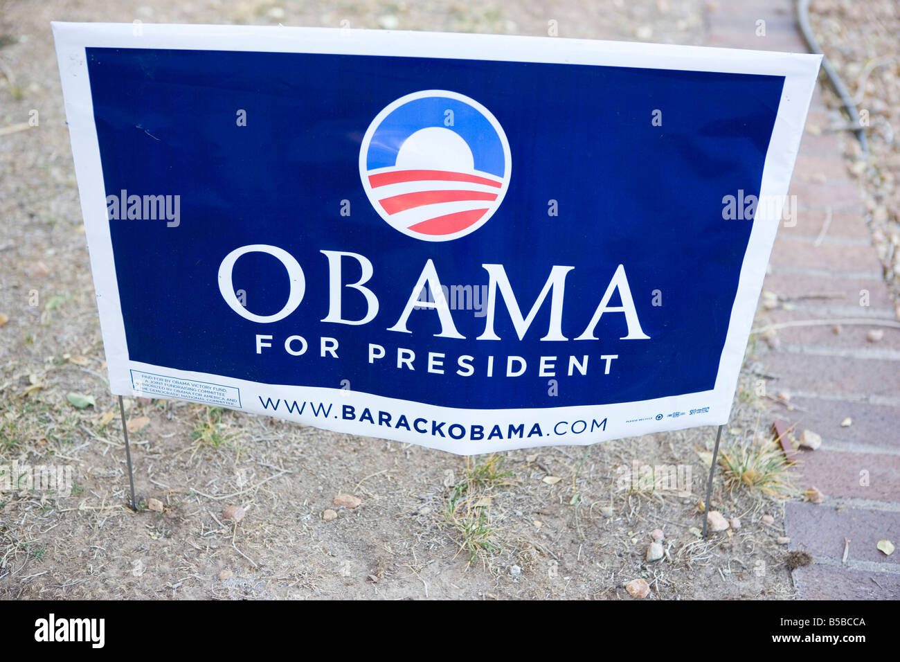 Barack obama for president sign hi-res stock photography and images - Alamy