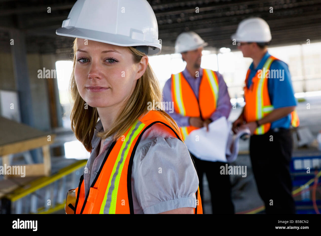 Engineers on construction site Stock Photo - Alamy