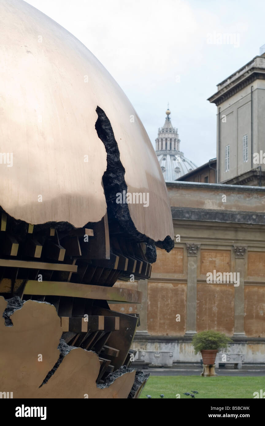Italy Rome Vatican museum sphere inside the sphere Stock Photo - Alamy