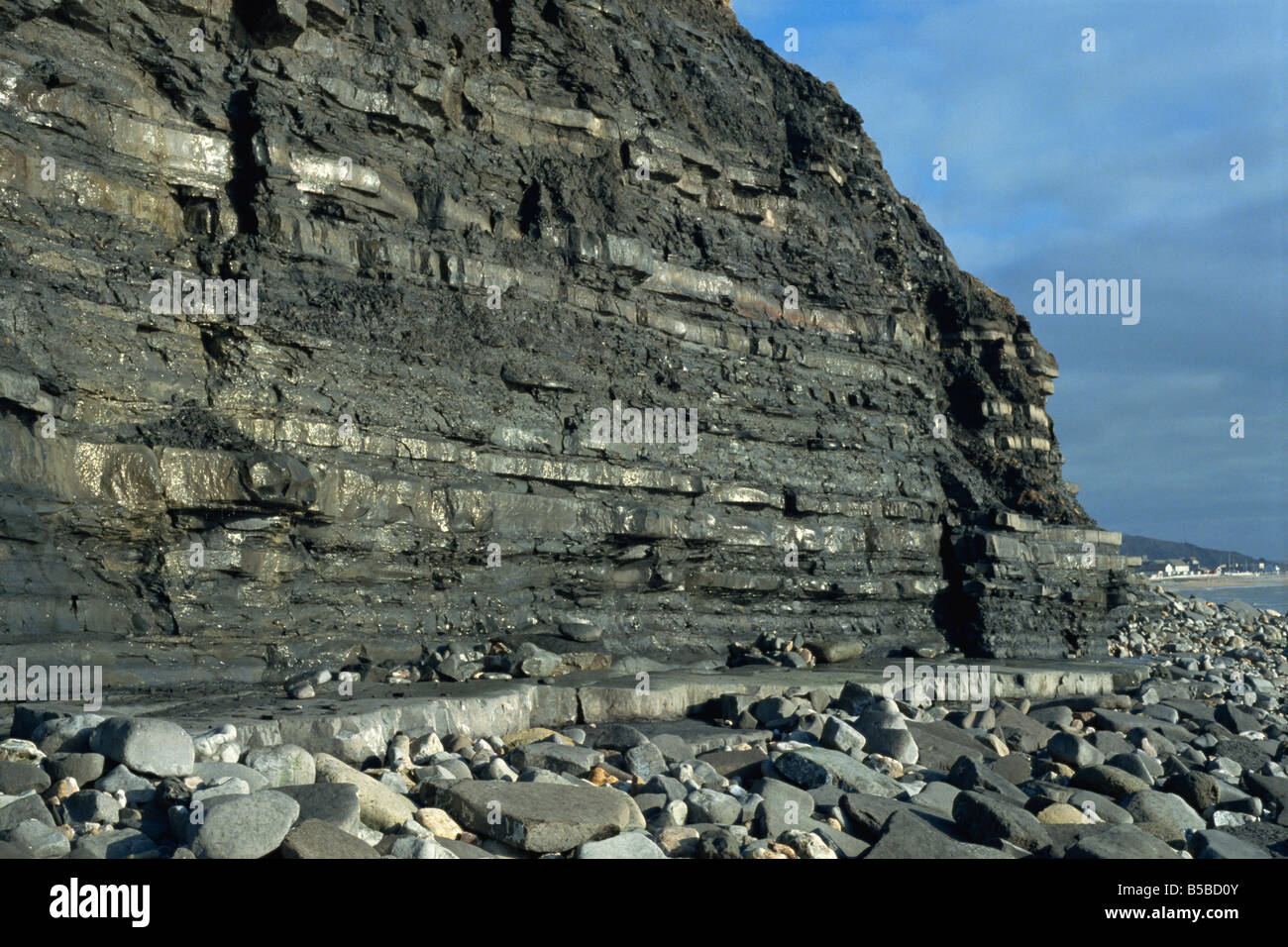 Jurassic coast cliffs blue lias hi-res stock photography and images - Alamy