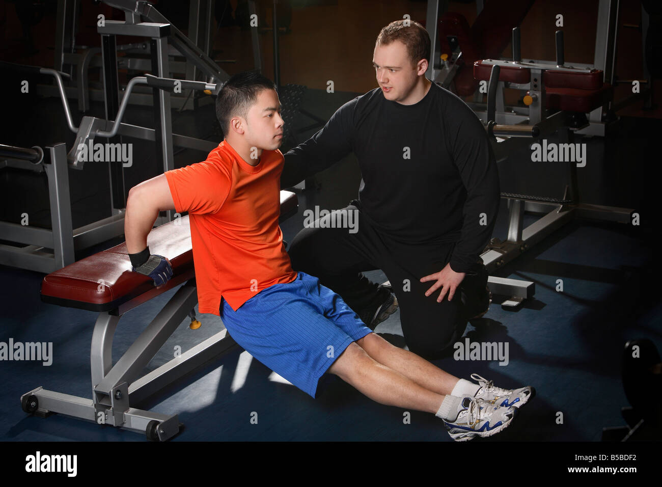 Trainers benches hi-res stock photography and images - Alamy