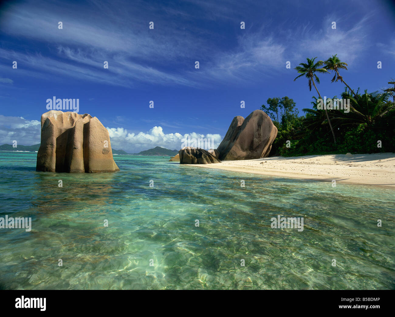 Anse Source d Argent La Digue Seychelles Indian Ocean Africa Stock ...