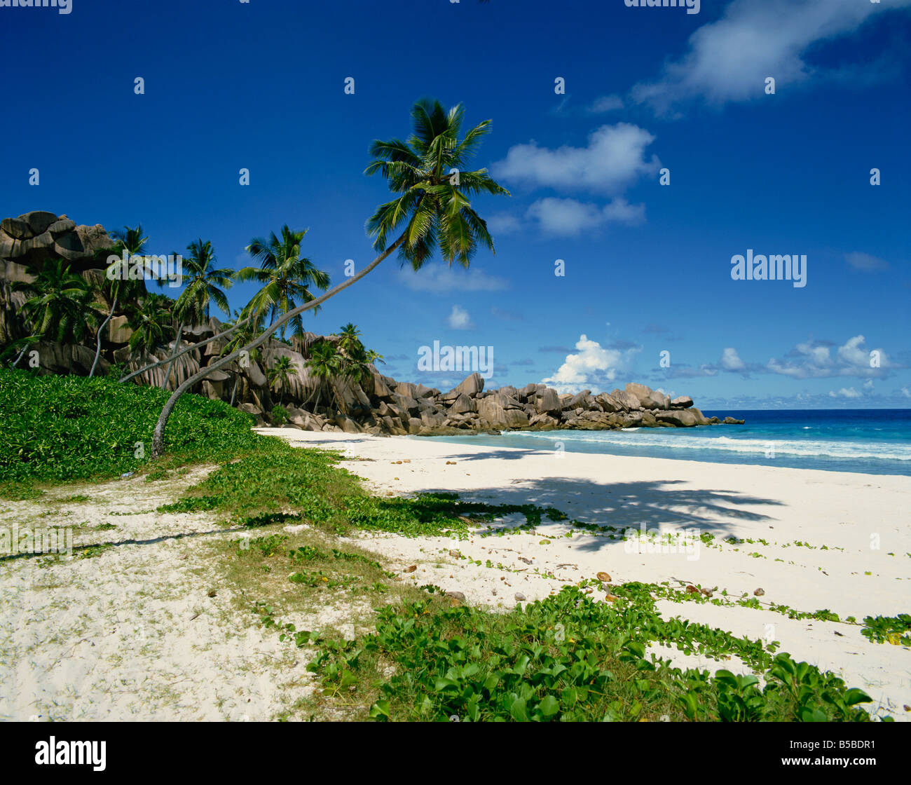 Grand Anse La Digue Seychelles Indian Ocean Africa Stock Photo - Alamy