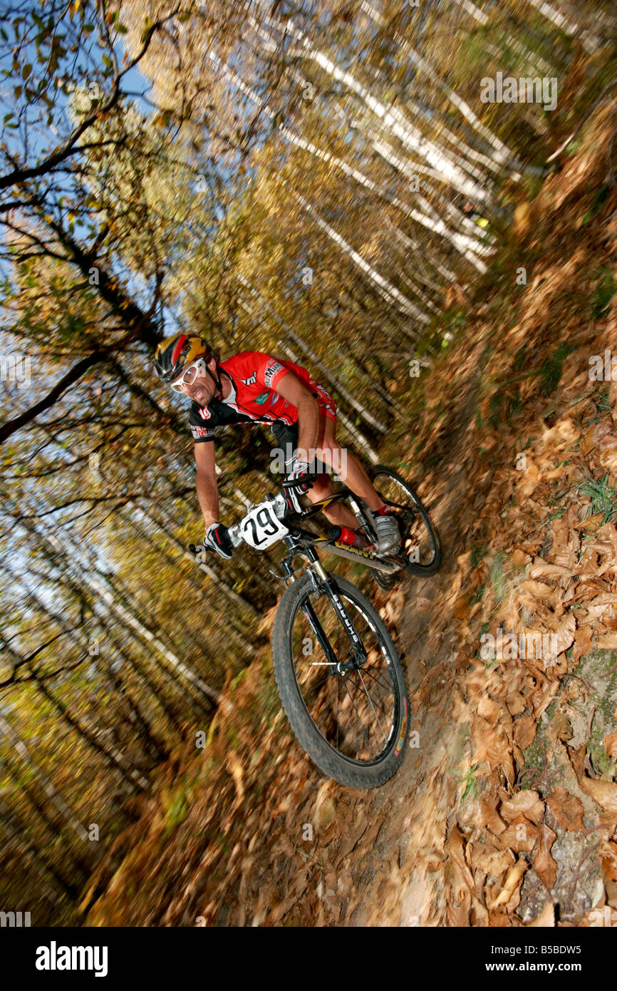 Mountain bike challenge Stock Photo - Alamy