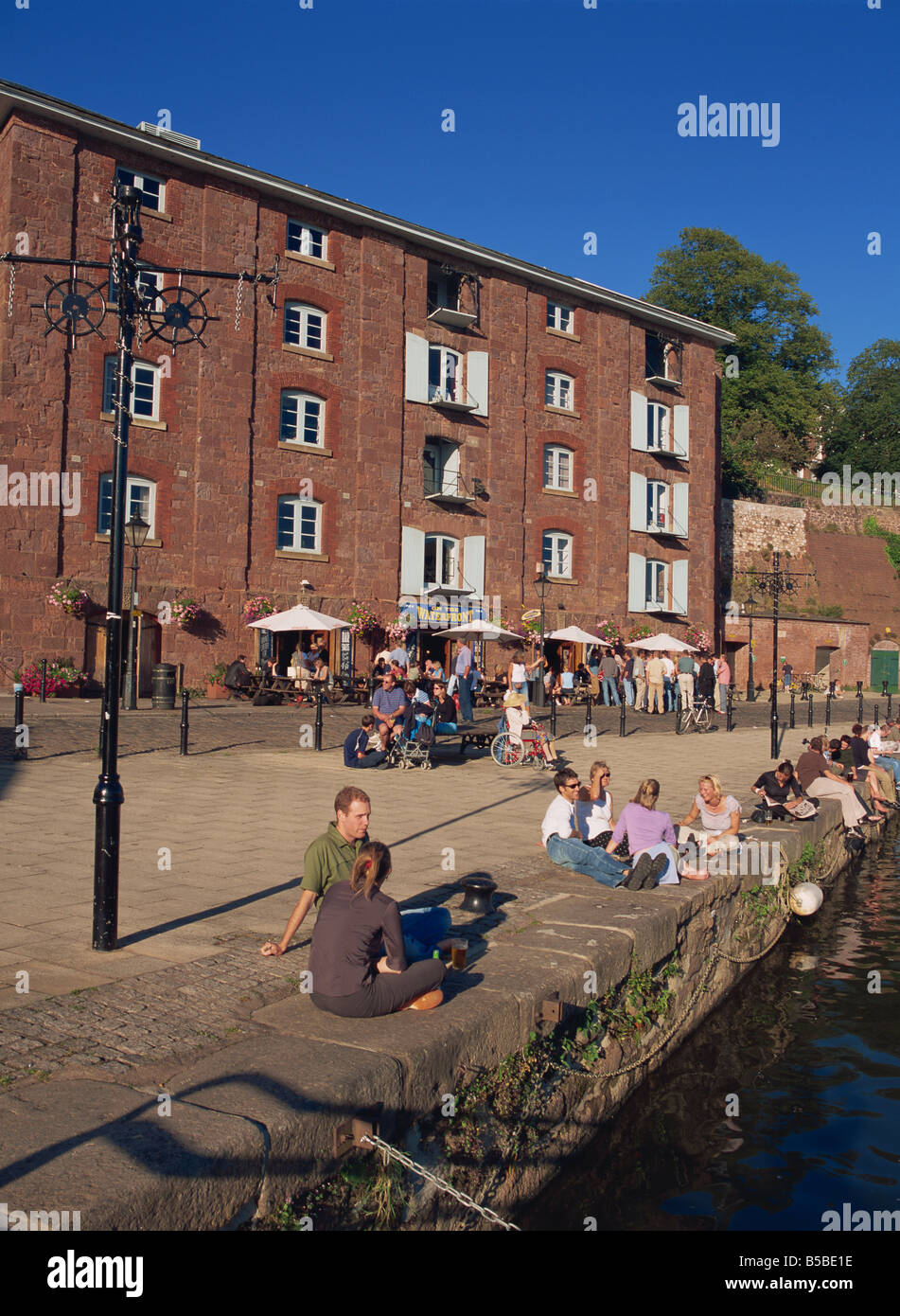 Quayside pub and restaurant, Exeter, Devon, England, Europe Stock Photo ...