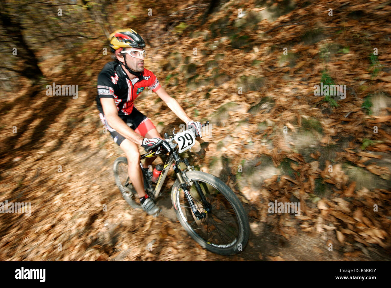 Mountain bike challenge Stock Photo - Alamy