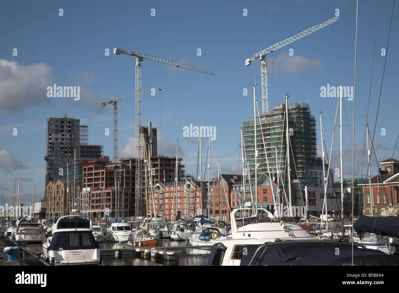 Urban redevelopment Ipswich Wet Dock Suffolk England Stock Photo - Alamy