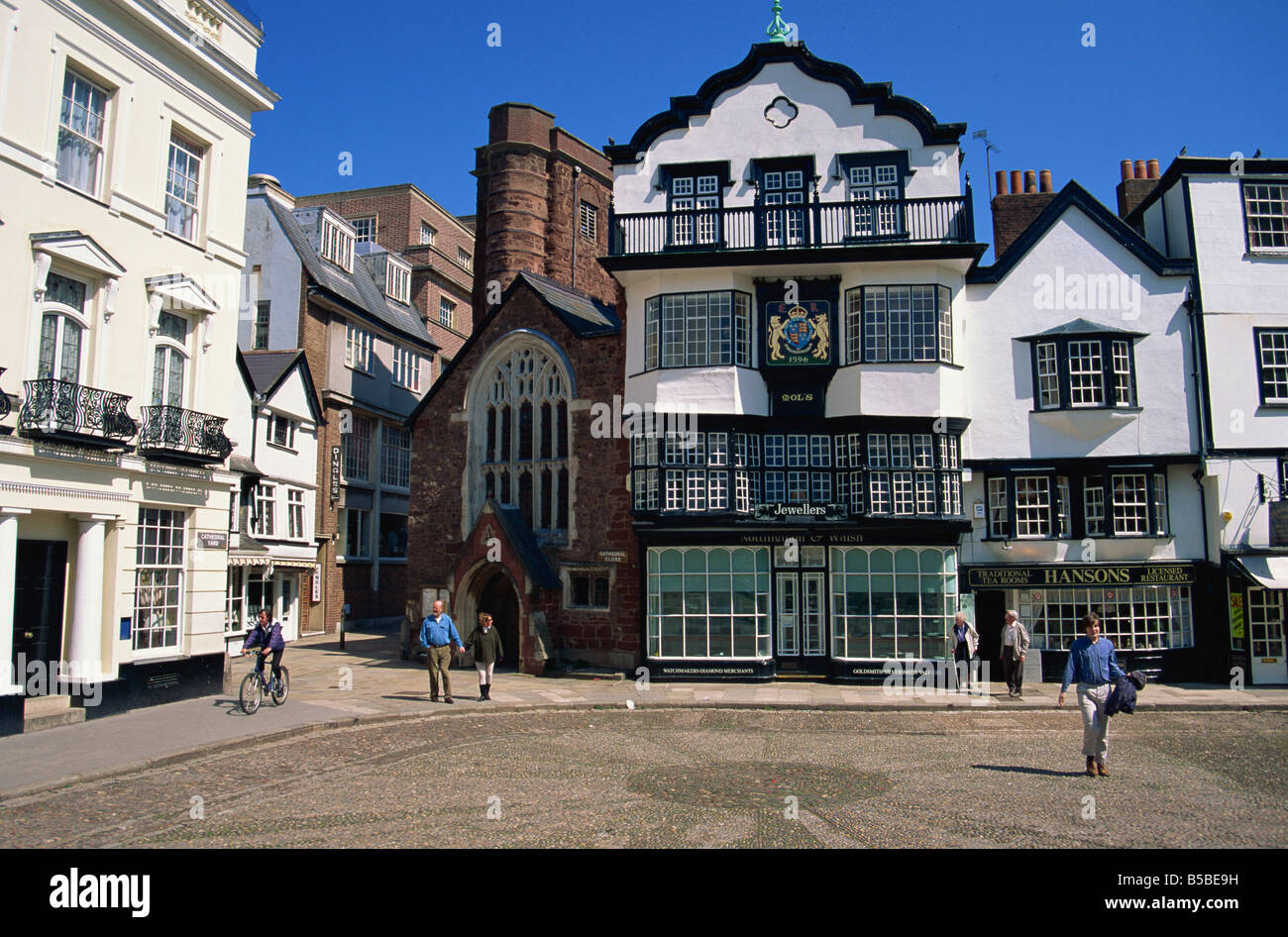 Cathedral close exeter hi-res stock photography and images - Alamy