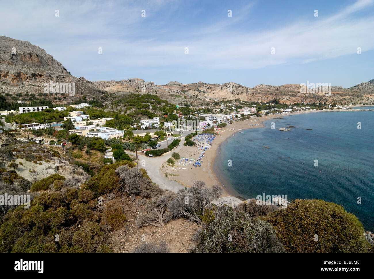 Stegna Beach Greece Rhodes Stock Photo - Alamy