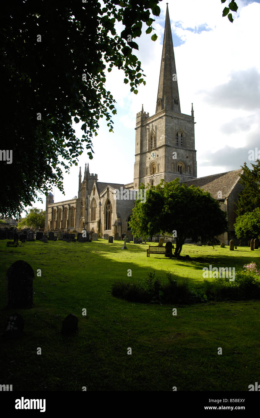 St. John's parish church, Burford, Oxfordshire, The Cotswolds, England ...