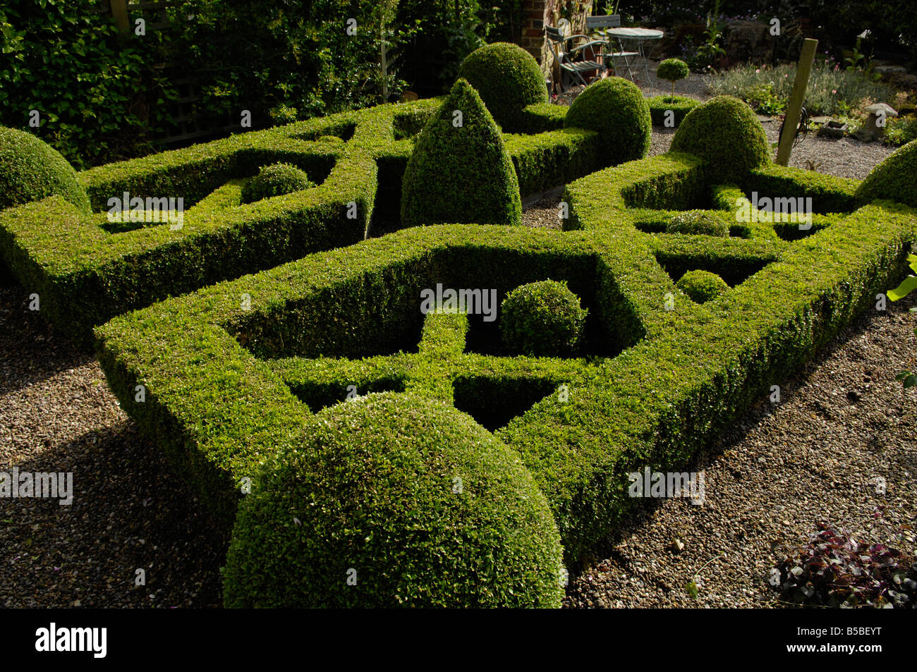 A home-made knot garden, England, Europe Stock Photo - Alamy