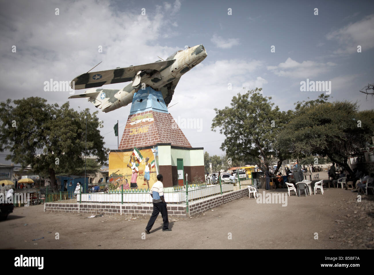 A Somali Air Force MiG jet used to bomb Hargeisa city, capital of ...