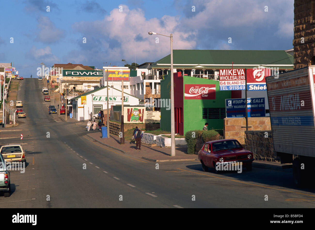 View along main street, Mossel Bay, Cape Province, South Africa, Africa ...