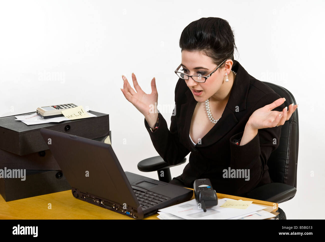 Frustrated person sitting a laptop hi-res stock photography and images ...