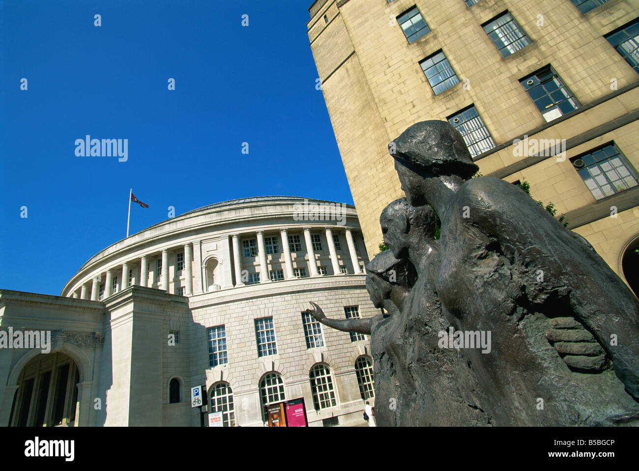 Central Library, St. Peters Square, Manchester, England, Europe Stock ...