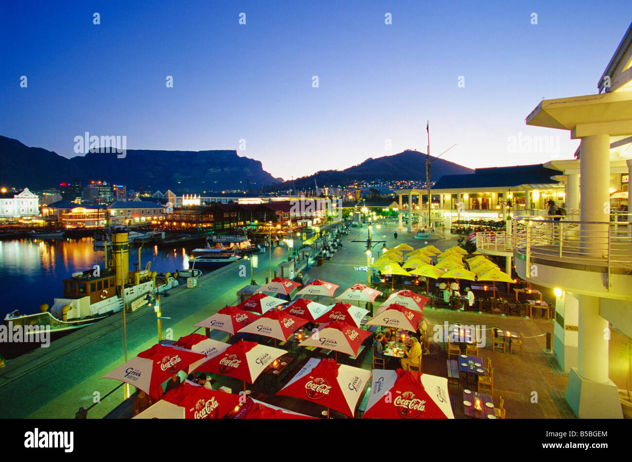 Night over waterfront Cape Town South Africa A Evrard Stock Photo - Alamy