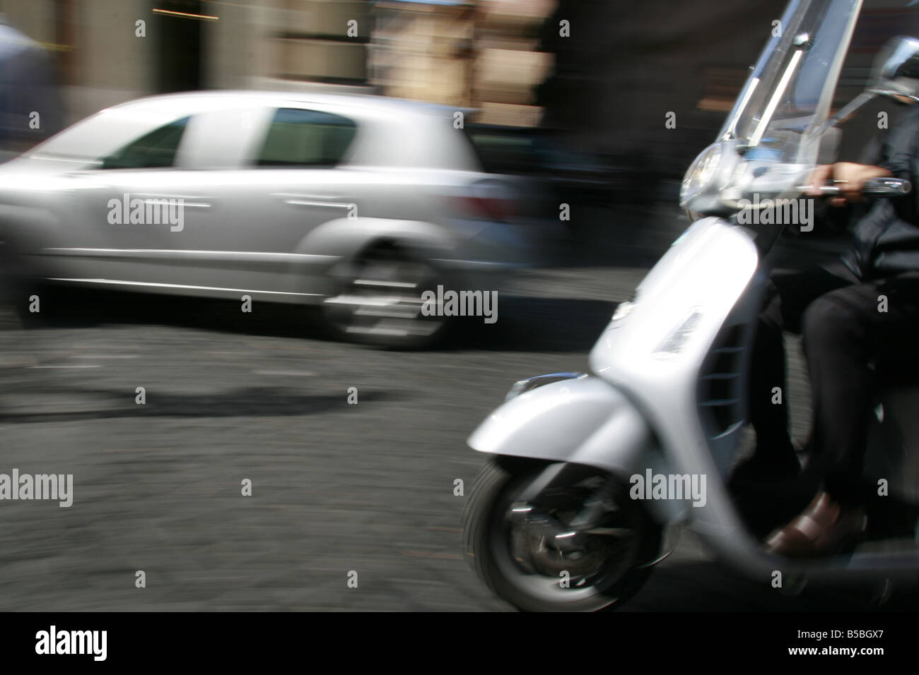 Girl moped rome hi-res stock photography and images - Alamy