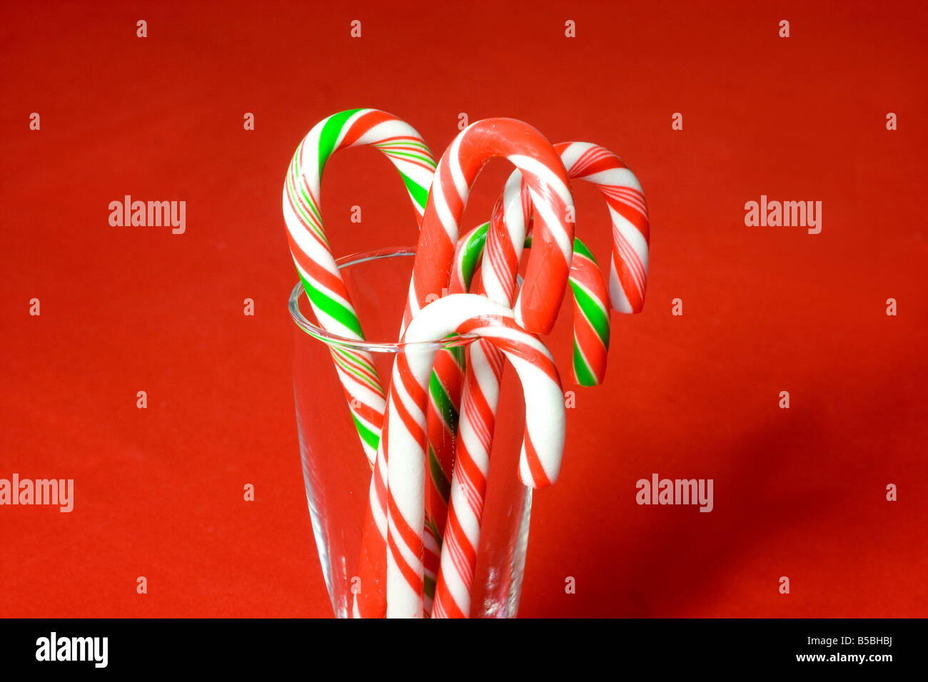 Candy canes close-up Stock Photo - Alamy
