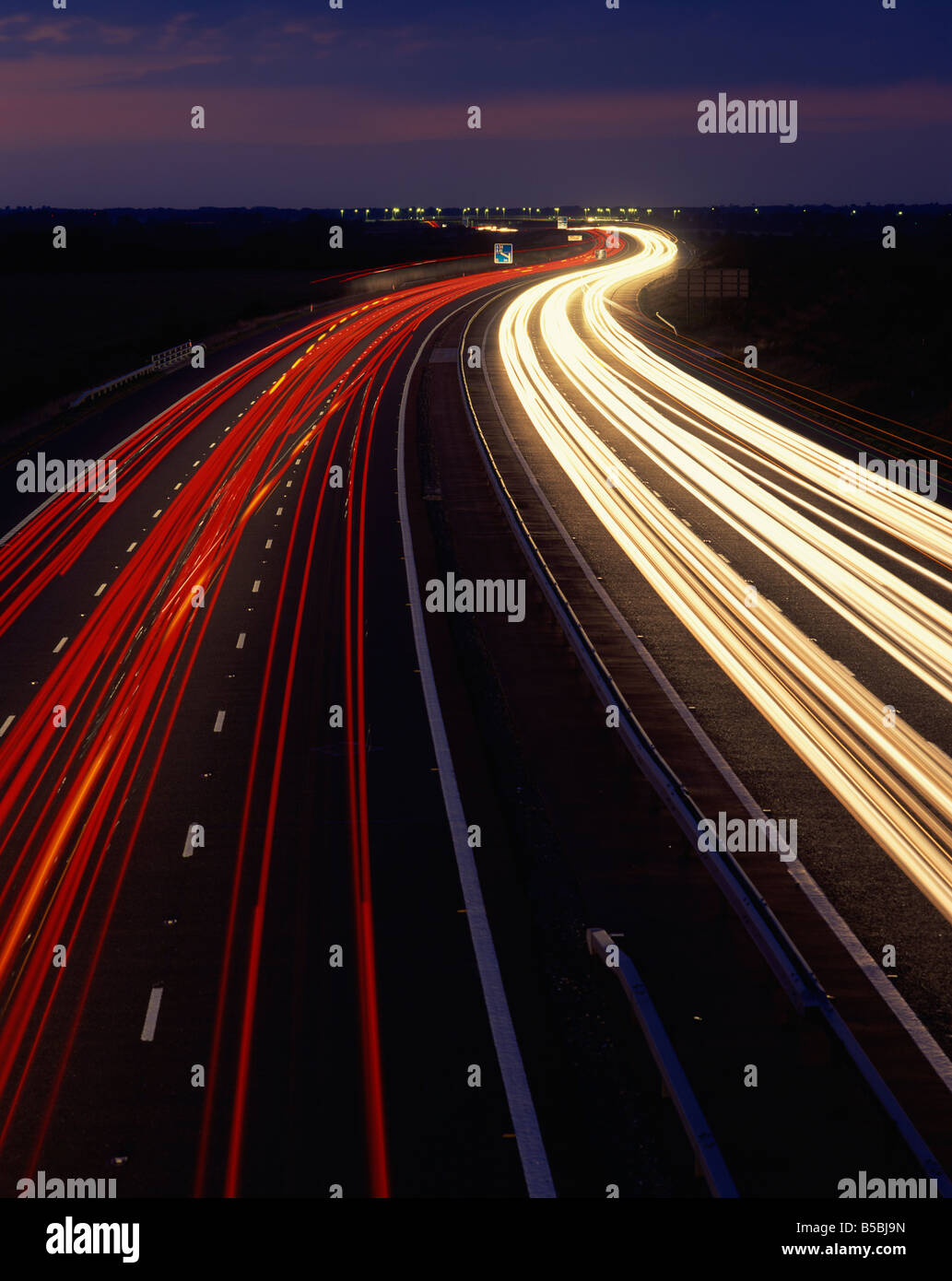 Uk motorways at night hi-res stock photography and images - Alamy