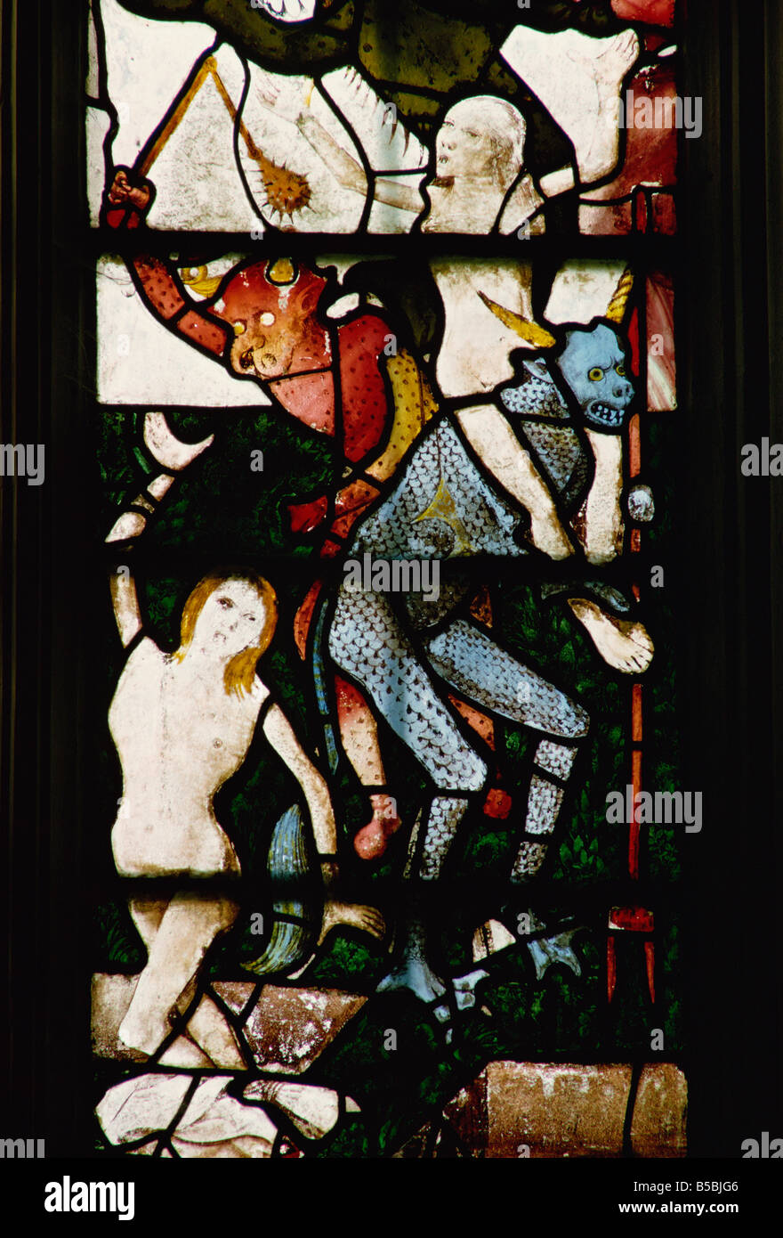 Hell stained glass hi-res stock photography and images - Alamy