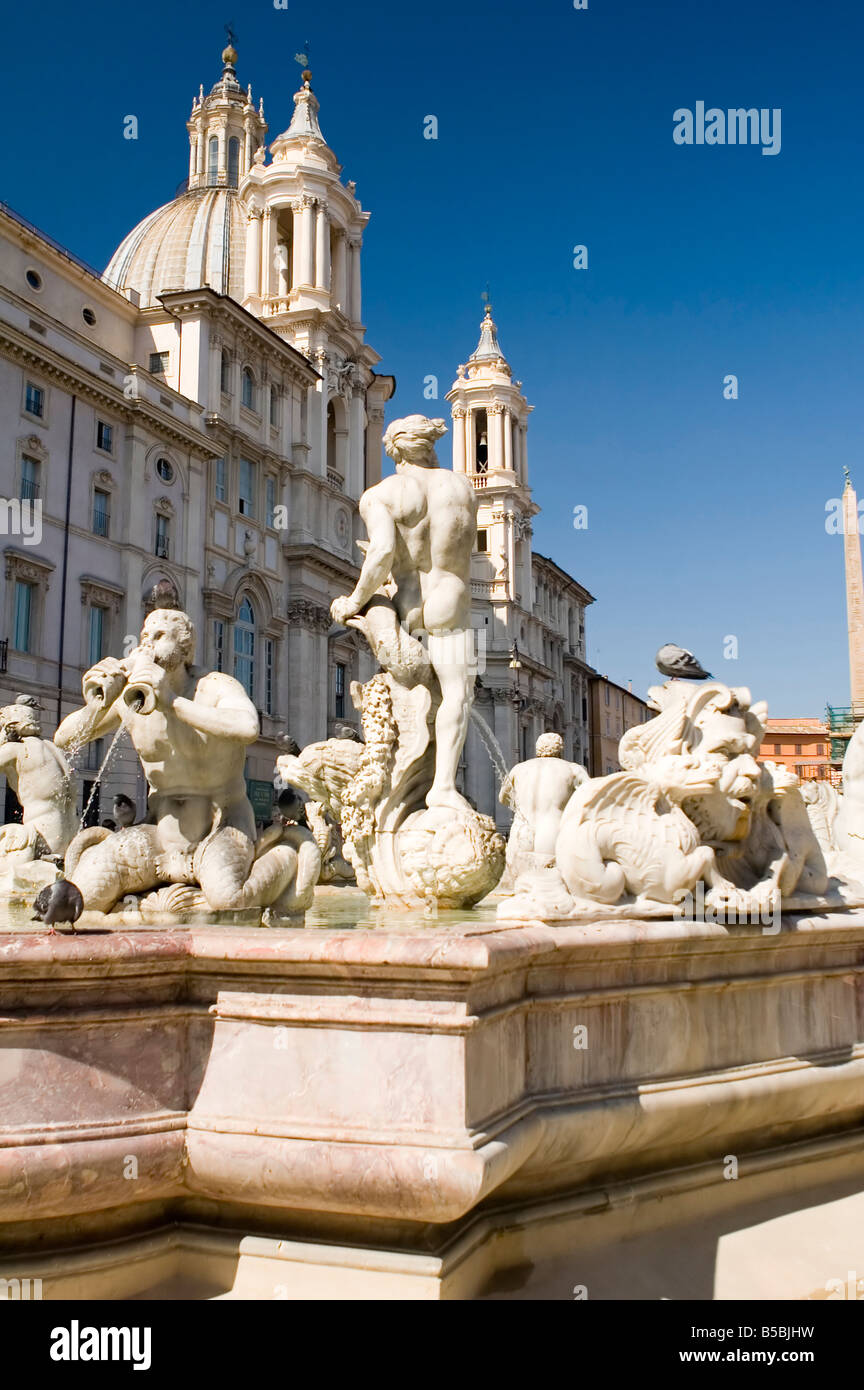 Italy Older Rome city fountain Stock Photo - Alamy