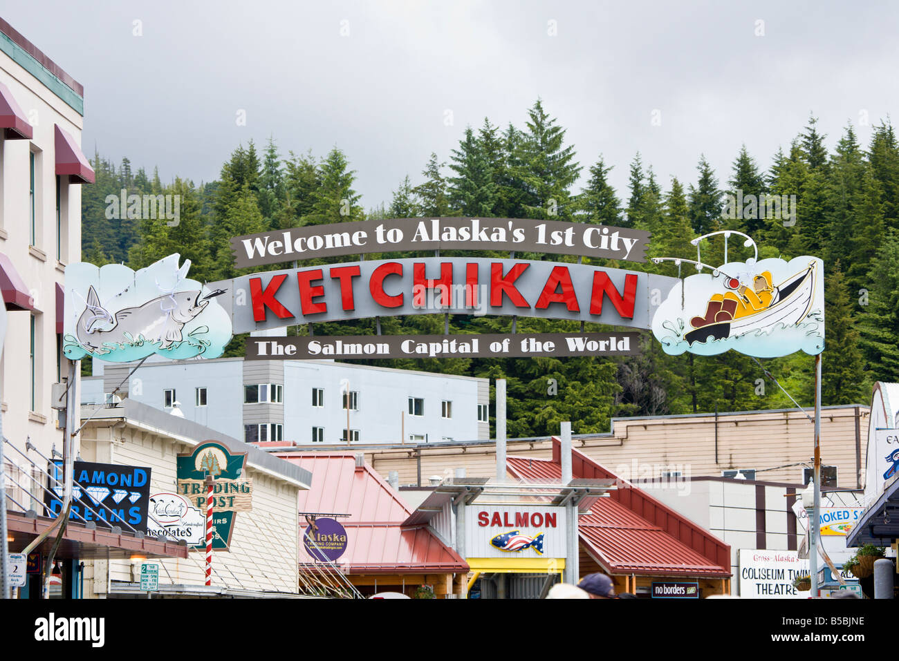Ketchikan alaska welcome sign hi-res stock photography and images - Alamy