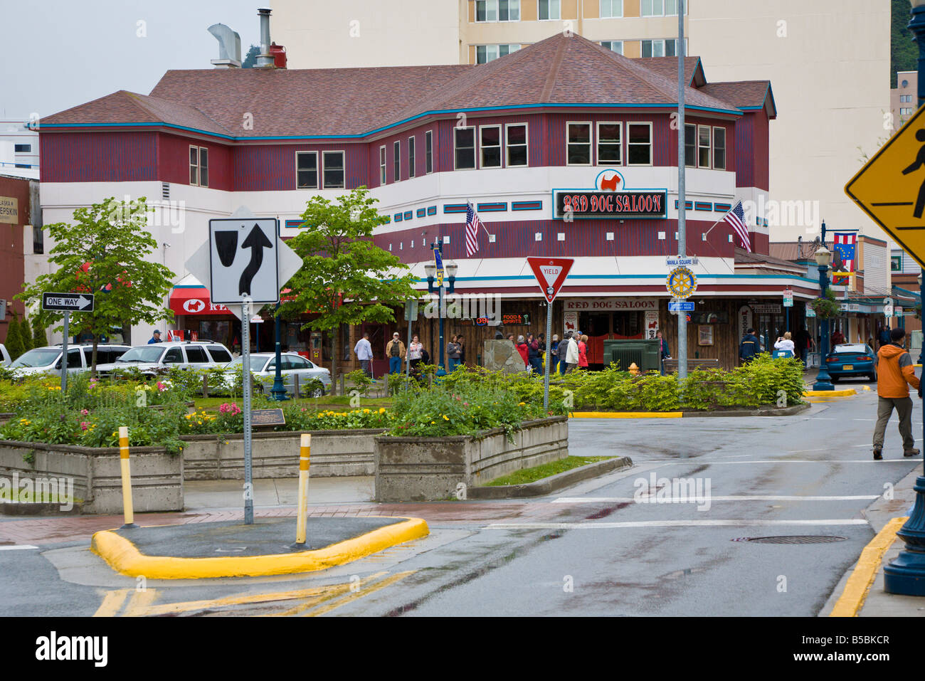 Famous Red Dog Saloon near cruise port in Juneau, Alaska Stock Photo ...