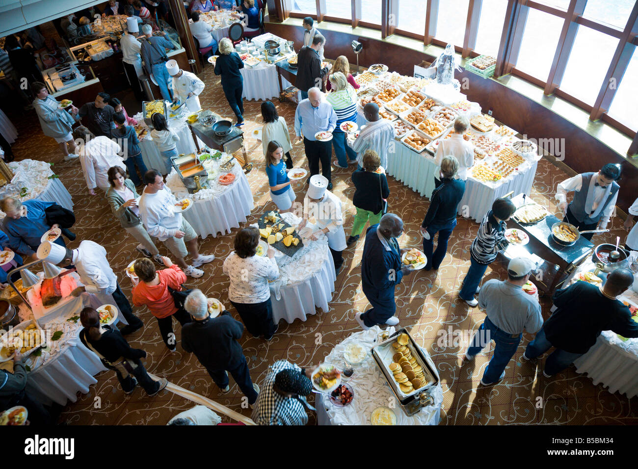 Breakfast buffet served onboard Celebrity Cruise Line's Infinity cruise ...