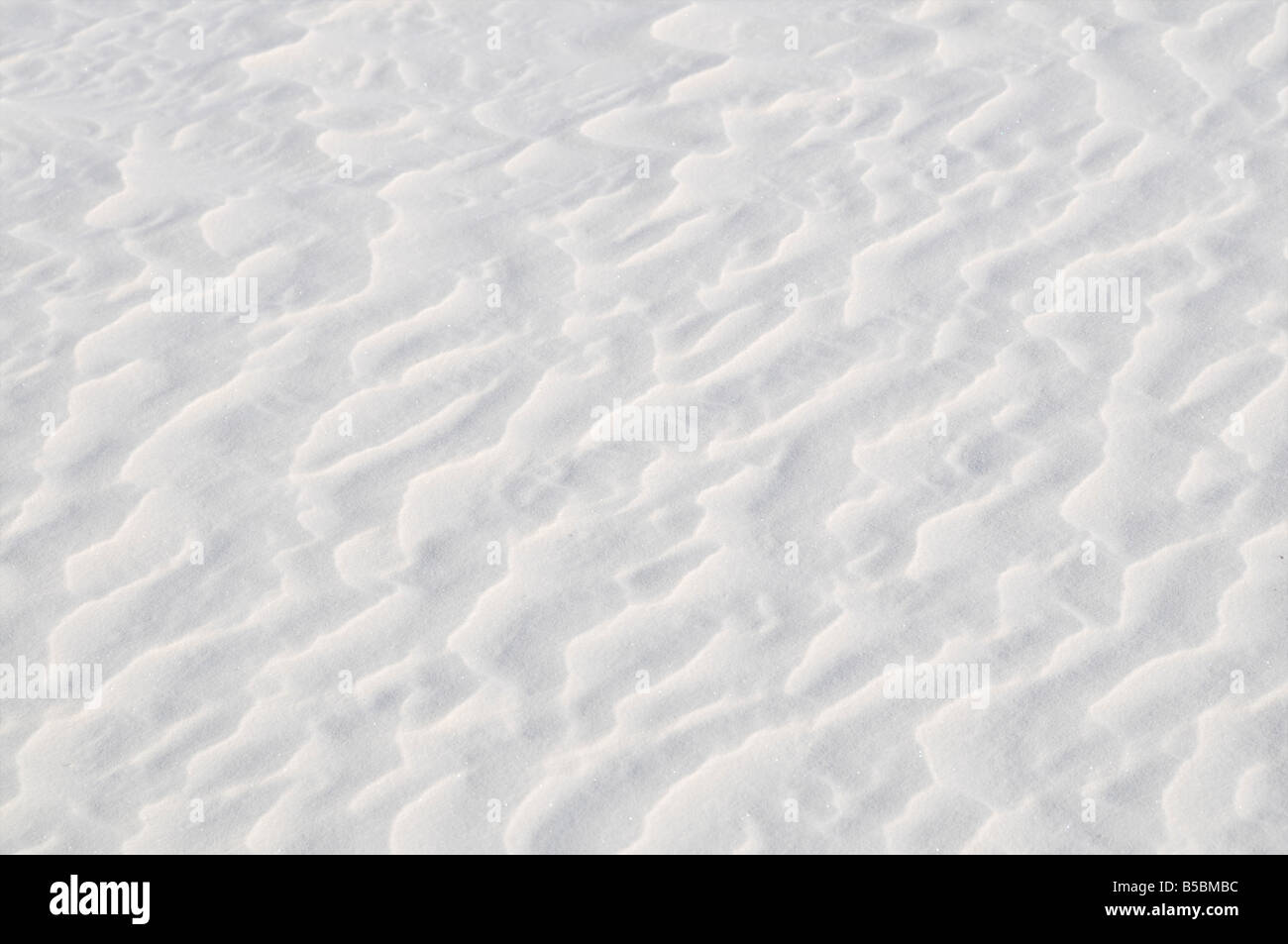 Ripple patterns made by the wind in the Gypsum Dunes in White Sands ...