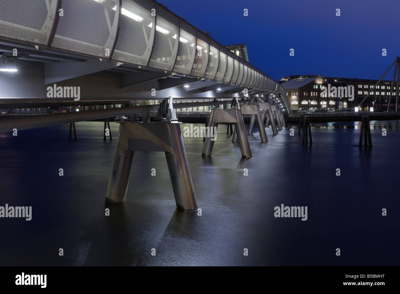 Bridge to the "Sunny Side" of Trondheim. (View of Solsiden in Trondheim ...