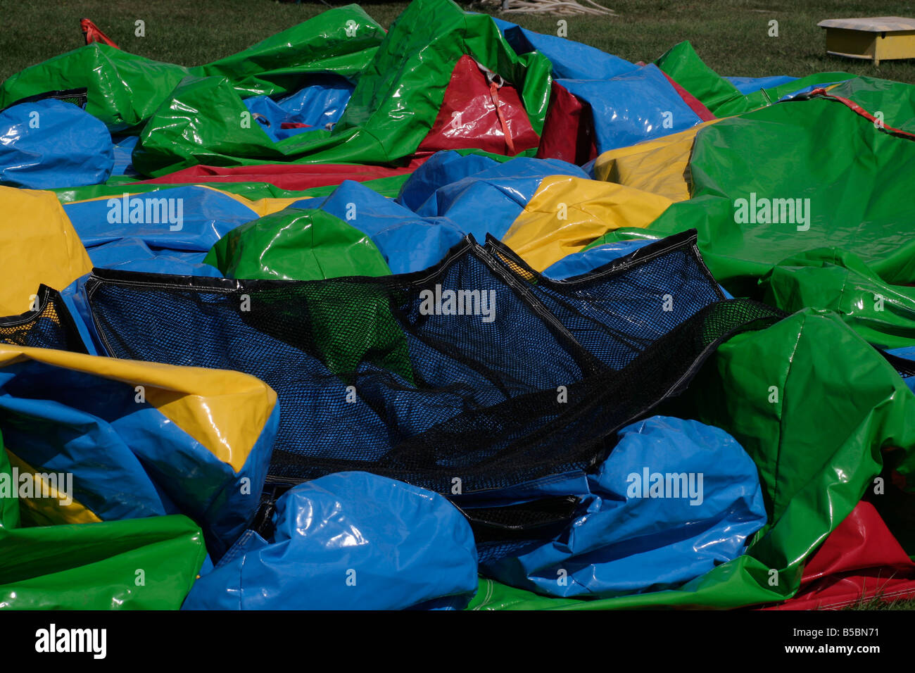 Deflated bouncy castle hi-res stock photography and images - Alamy