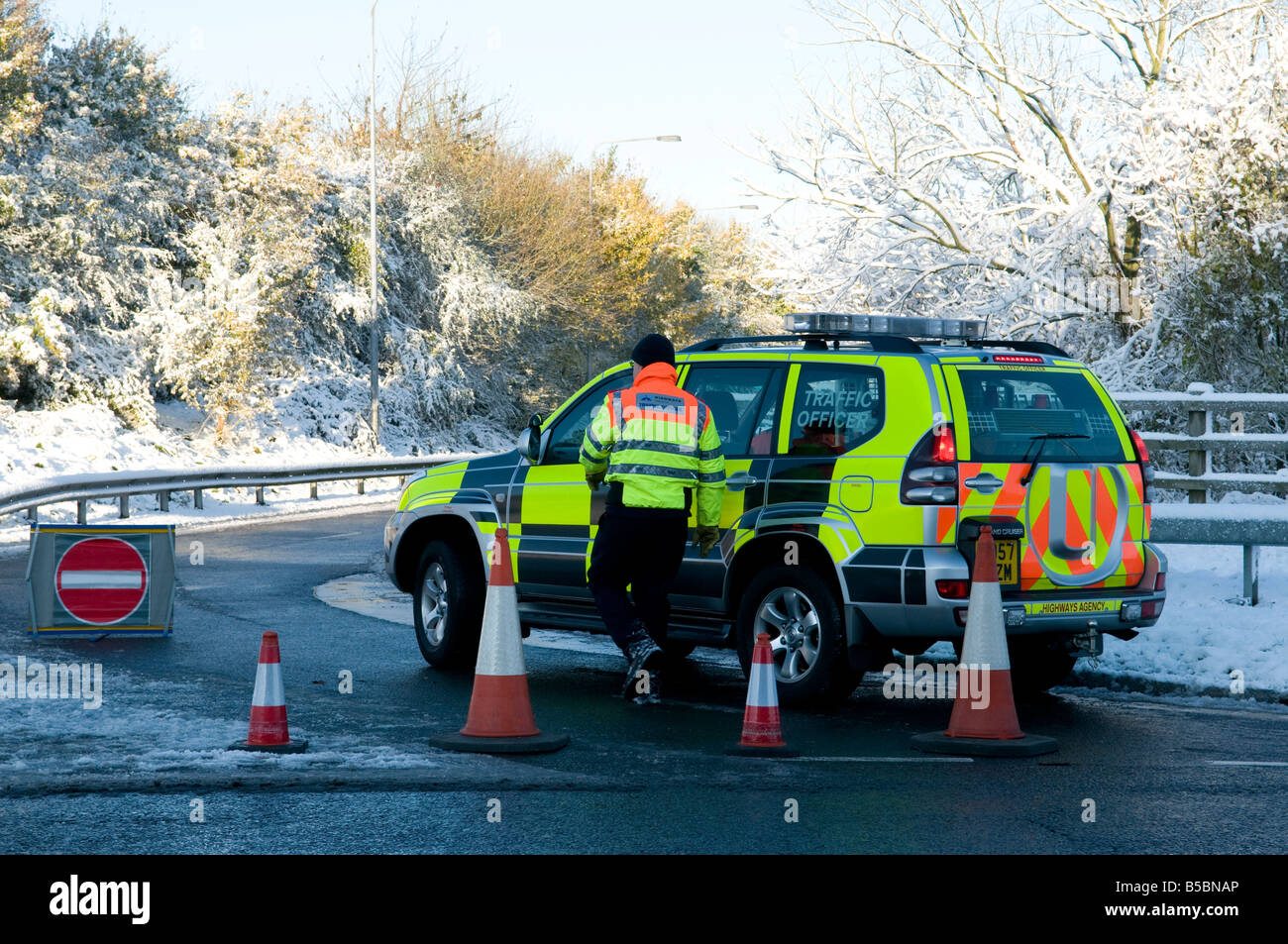 Motorway slip road hi-res stock photography and images - Alamy