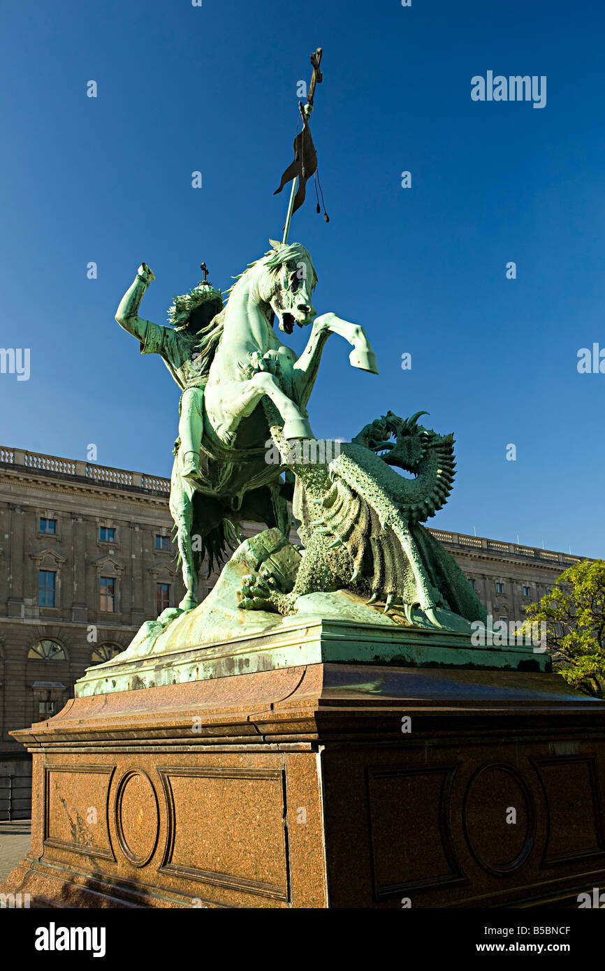 St George and The Dragon Berlin Germany tourist tourism attraction sky ...