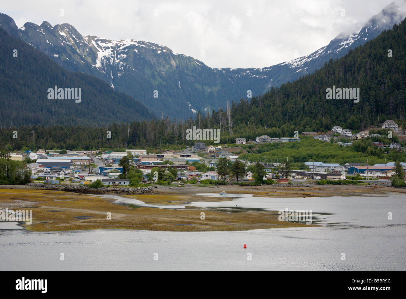 Coastal community in Sitka, Alaska Stock Photo - Alamy
