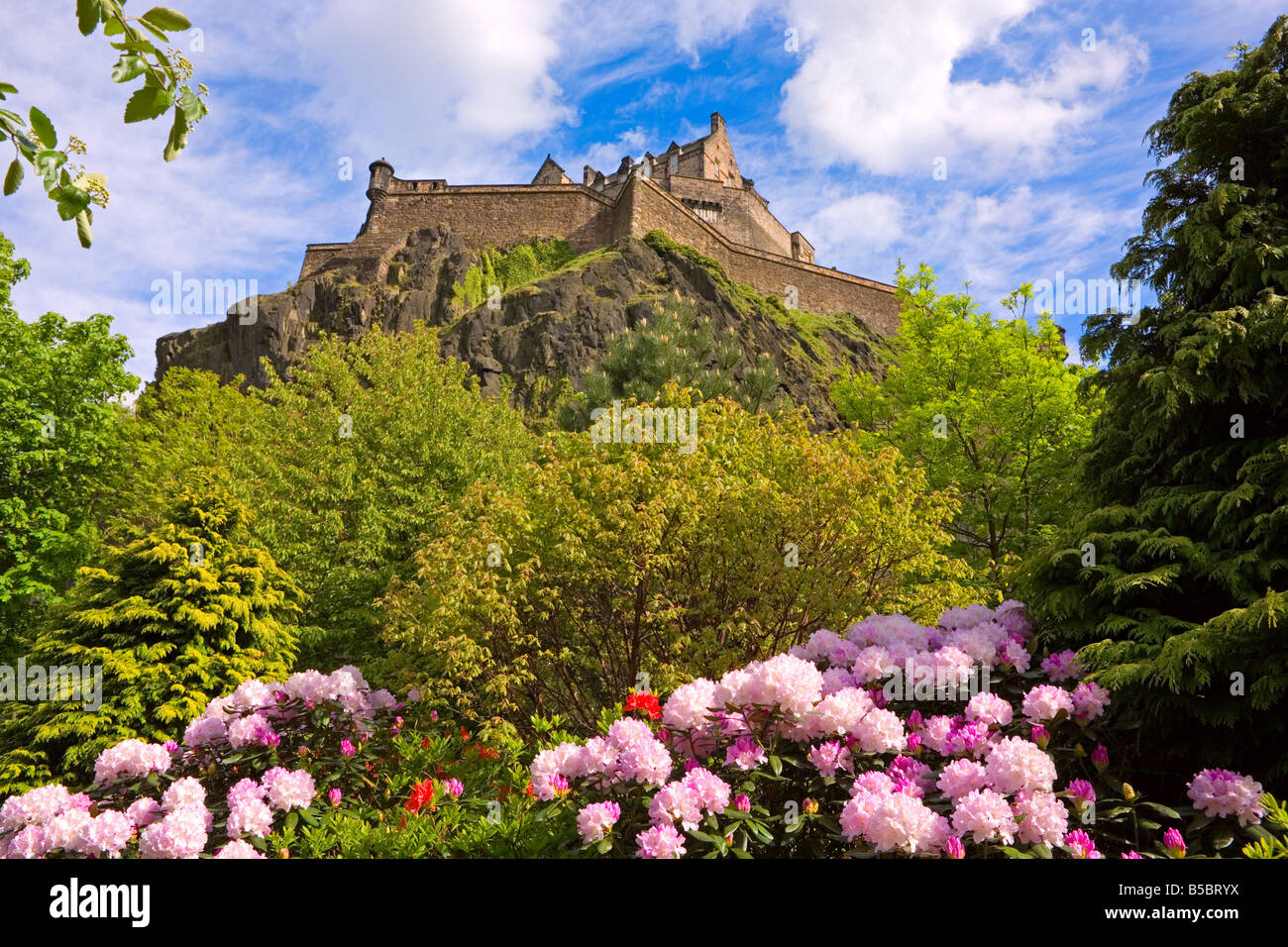 Edinburgh Castle Gardens Spring High Resolution Stock Photography and ...