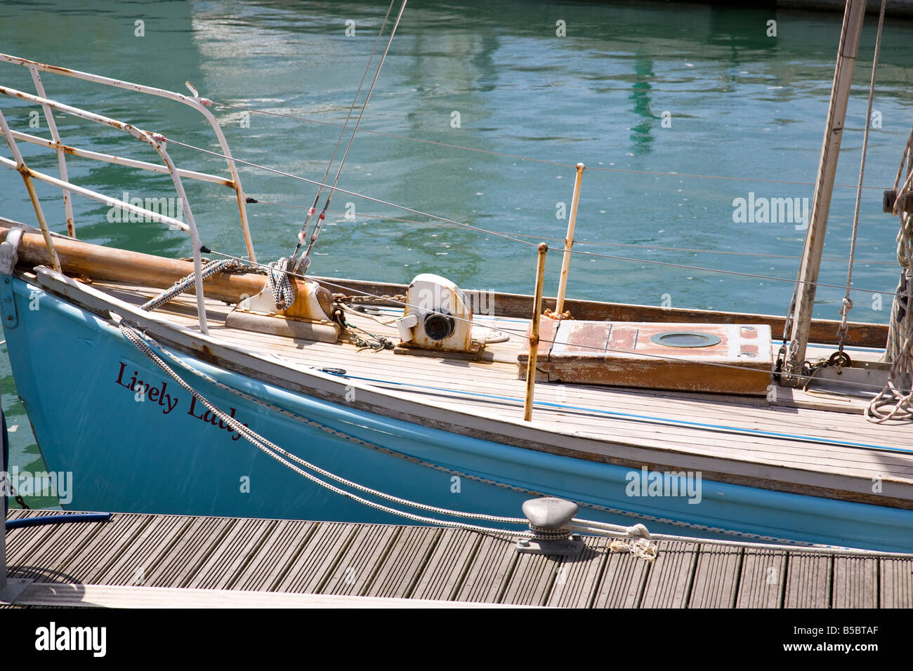 Close-up of Lively Lady - sailed single handedly round the world by ...