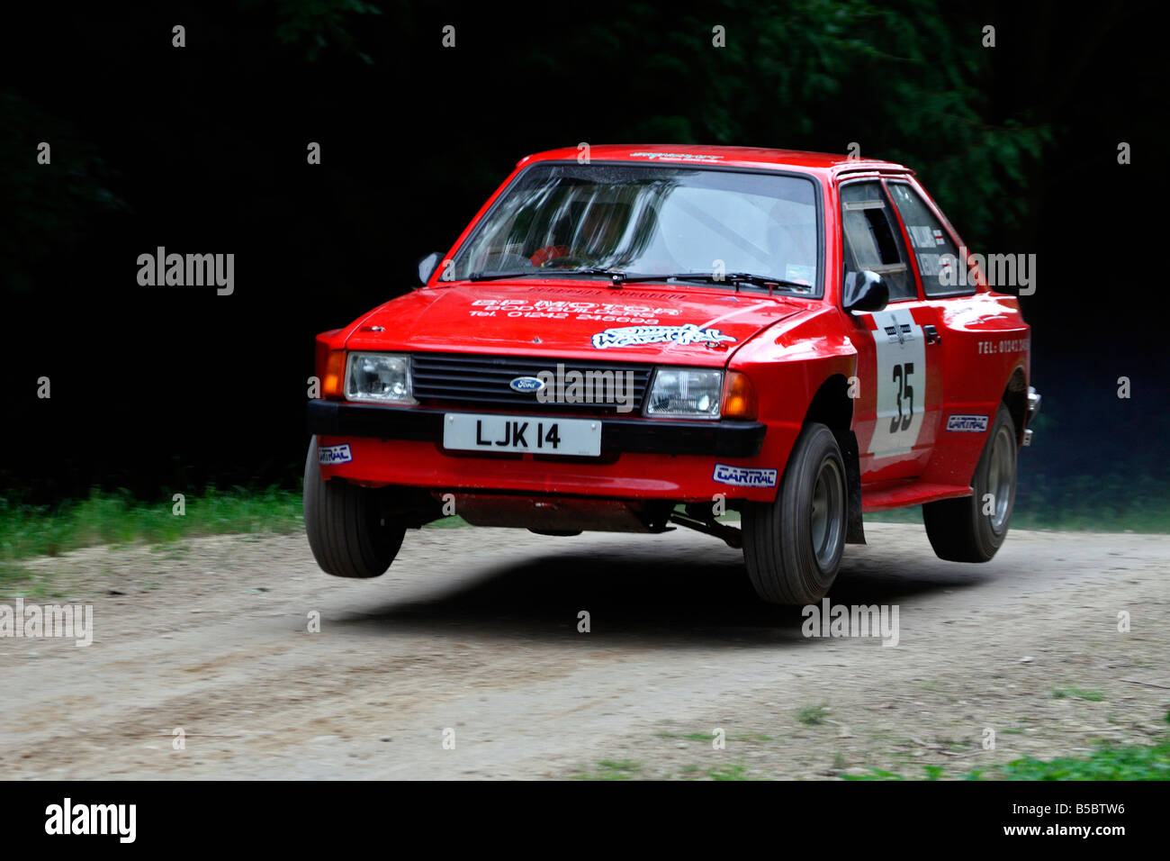 Ford Escort Rally Car Airborne Goodwood Festival Of Speed 2008 Stock ...