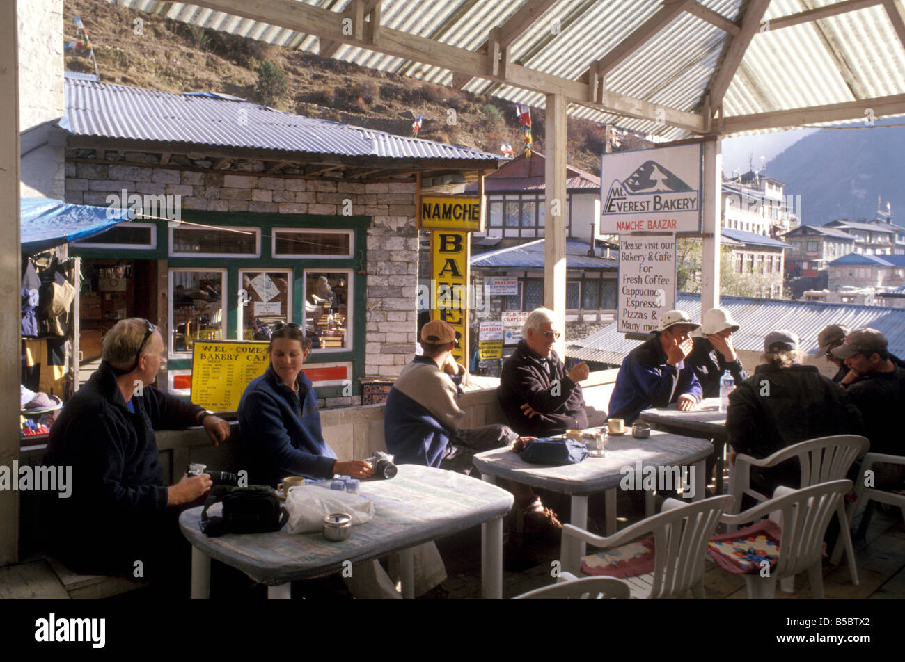 bakery namche bazaar nepal Stock Photo - Alamy
