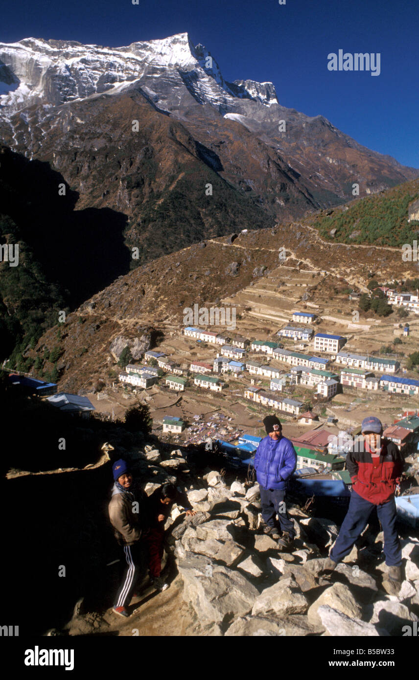 namche bazaar nepal Stock Photo - Alamy