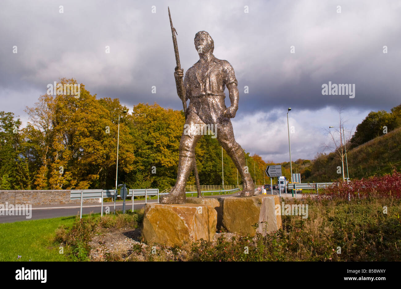 Chartist sculpture made from 27000 steel washers welded by artist ...