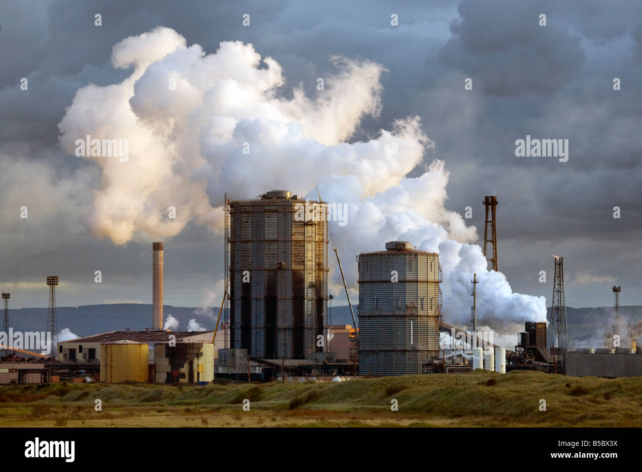 British Steel Industry Plant industrial site Coke Ovens. Steelworks ...