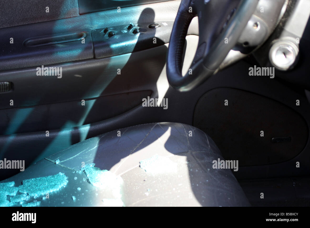 Broken window in bus hi-res stock photography and images - Alamy