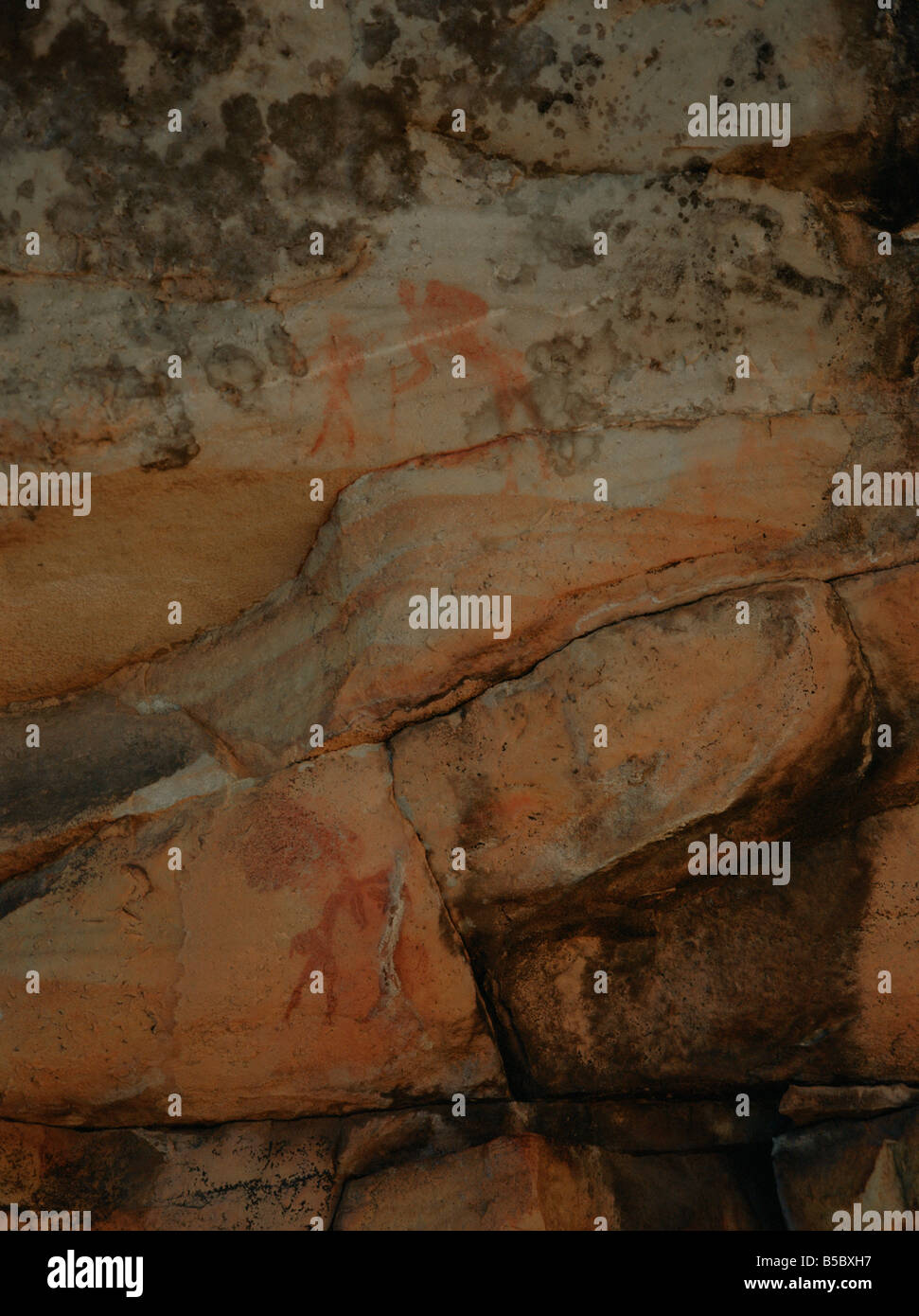 South Africa, Northern Cape, Bushman paintings on rock Stock Photo - Alamy