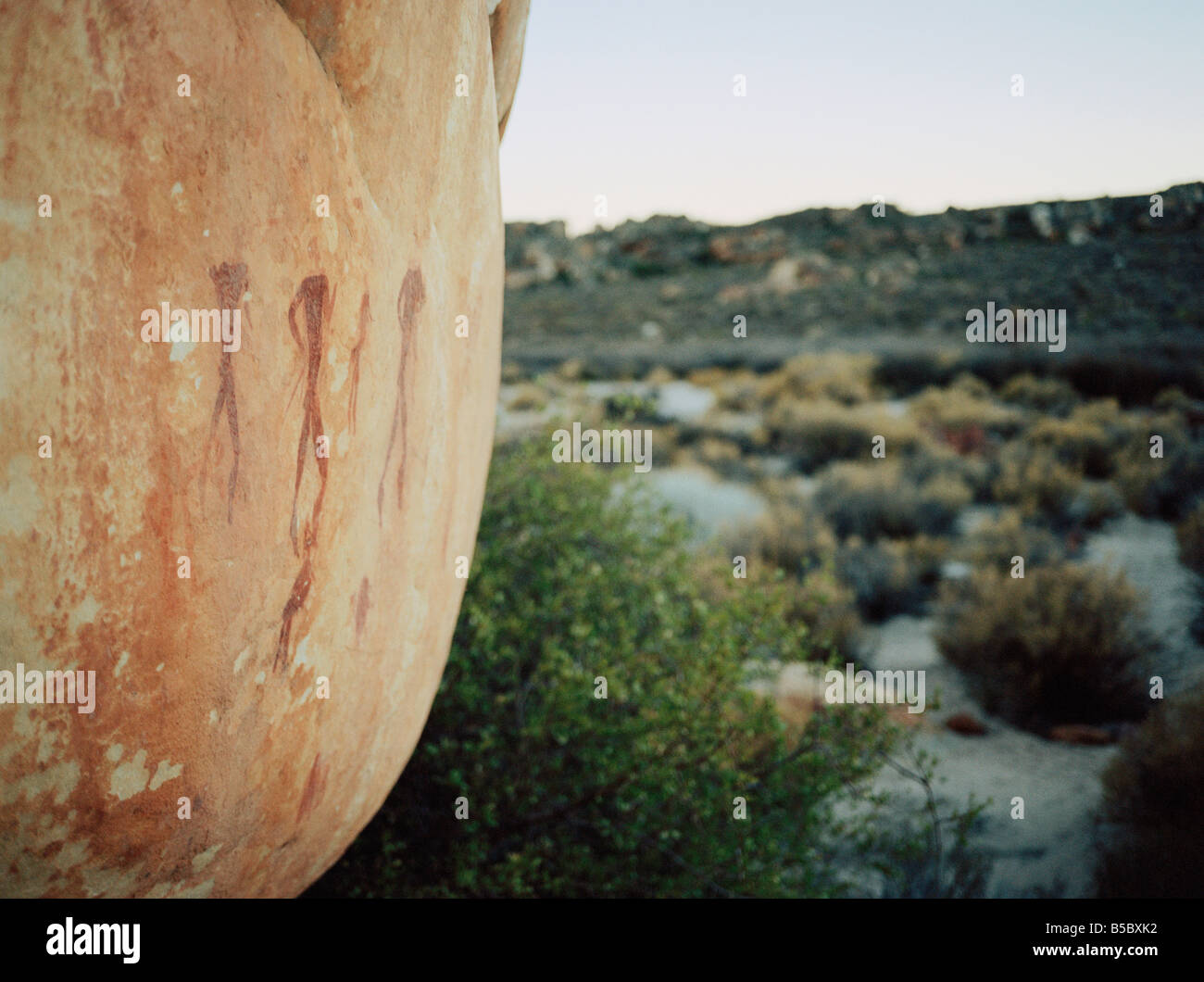 South Africa, Northern Cape, Bushman paintings on rock Stock Photo - Alamy