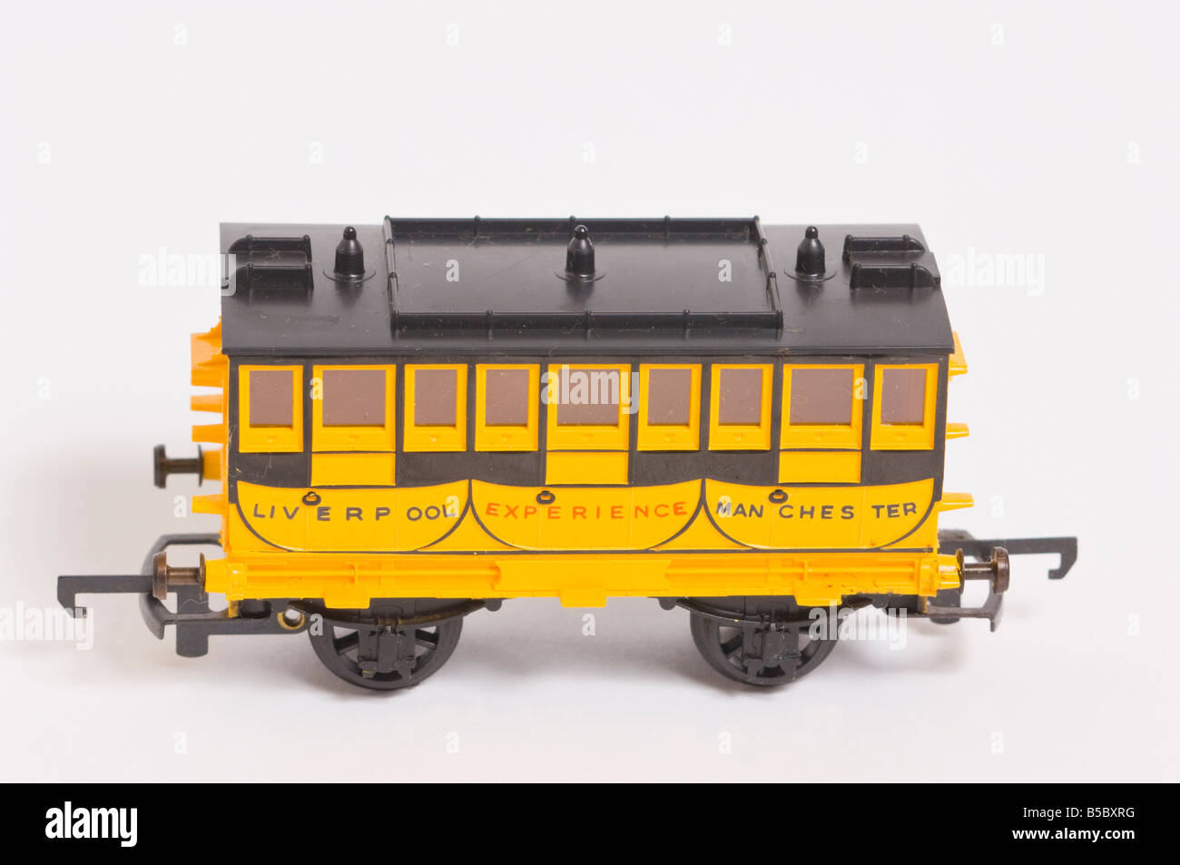 Close up of a Triang Hornby Stephenson's Rocket model train carriage ...