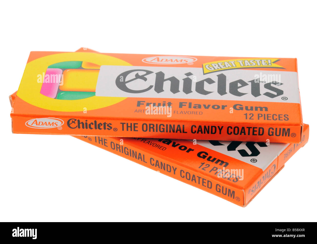 Adams Chiclets Fruit Flavoured Chewing Gum Stock Photo - Alamy