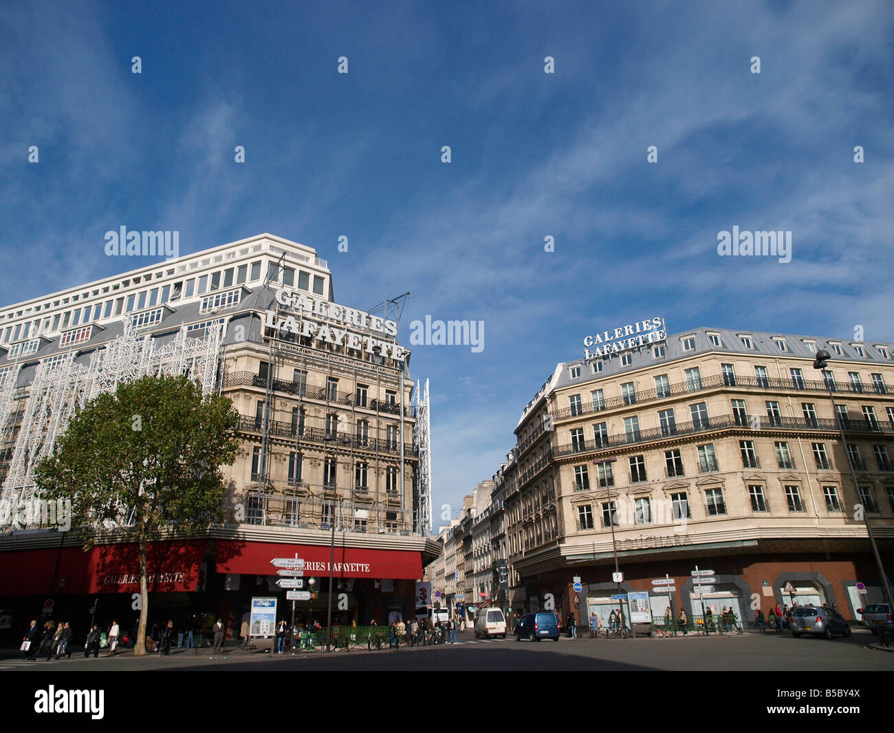 Galeries Lafayette Dept Store Paris France Stock Photo - Alamy