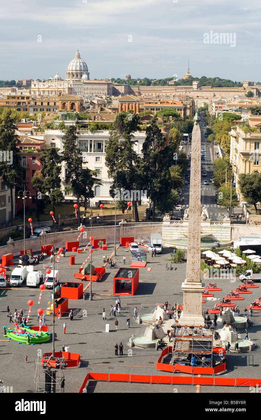 Italy panoramic view of rome city Stock Photo - Alamy