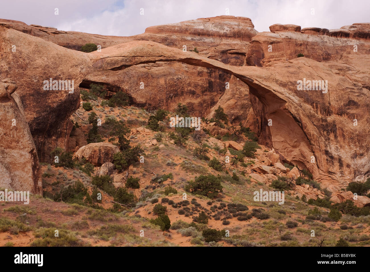 Landscape Arch at Arches National Park in Utah Stock Photo - Alamy